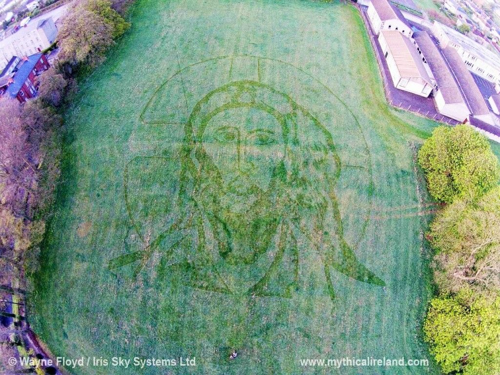 JOE.ie - Picture: Holy Jaysus - Irish artist creates a huge image of ...