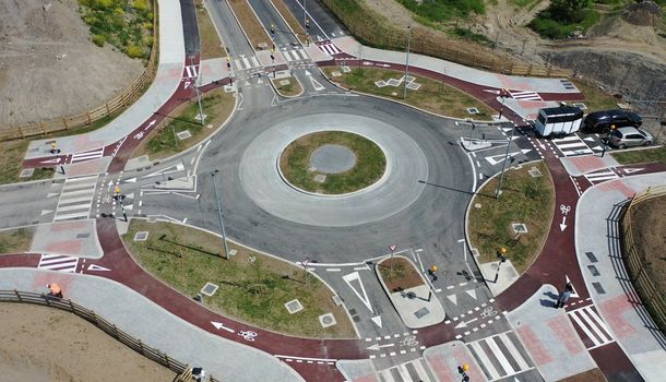 Ireland's first cycle-friendly roundabout has been unveiled