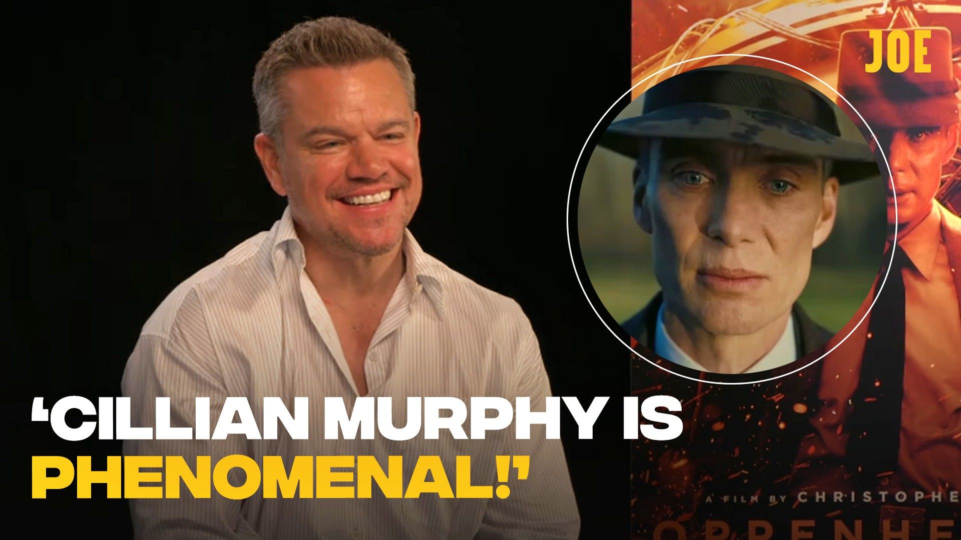 Matt Damon praises "phenomenal" Cillian Murphy for Oppenheimer role