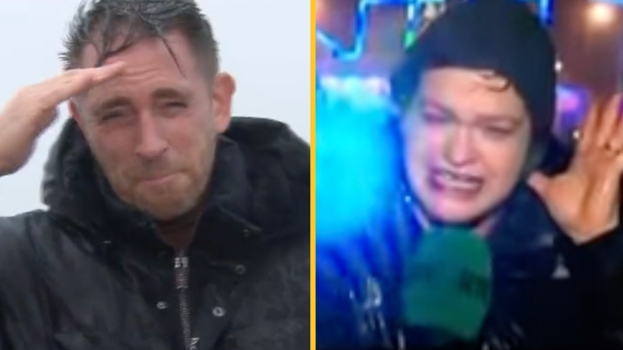 Irish reporter being compared to Teresa Mannion thanks to Storm Agnes