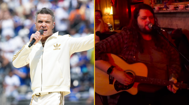 Robbie Williams brings Garron Noone onstage at Croke Park gig